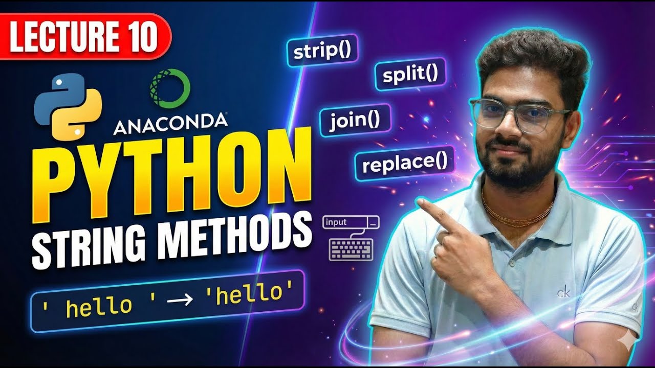 Python String Methods | strip, upper, lower, replace, split, join ...