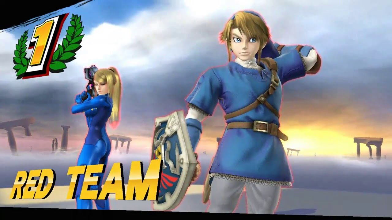 [SSB4] Zero Suit Samus and Link x Donkey Kong and Charizard (Team Smash ...
