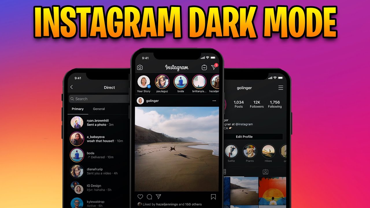 How to Change to Dark Mode on Instagram - YouTube