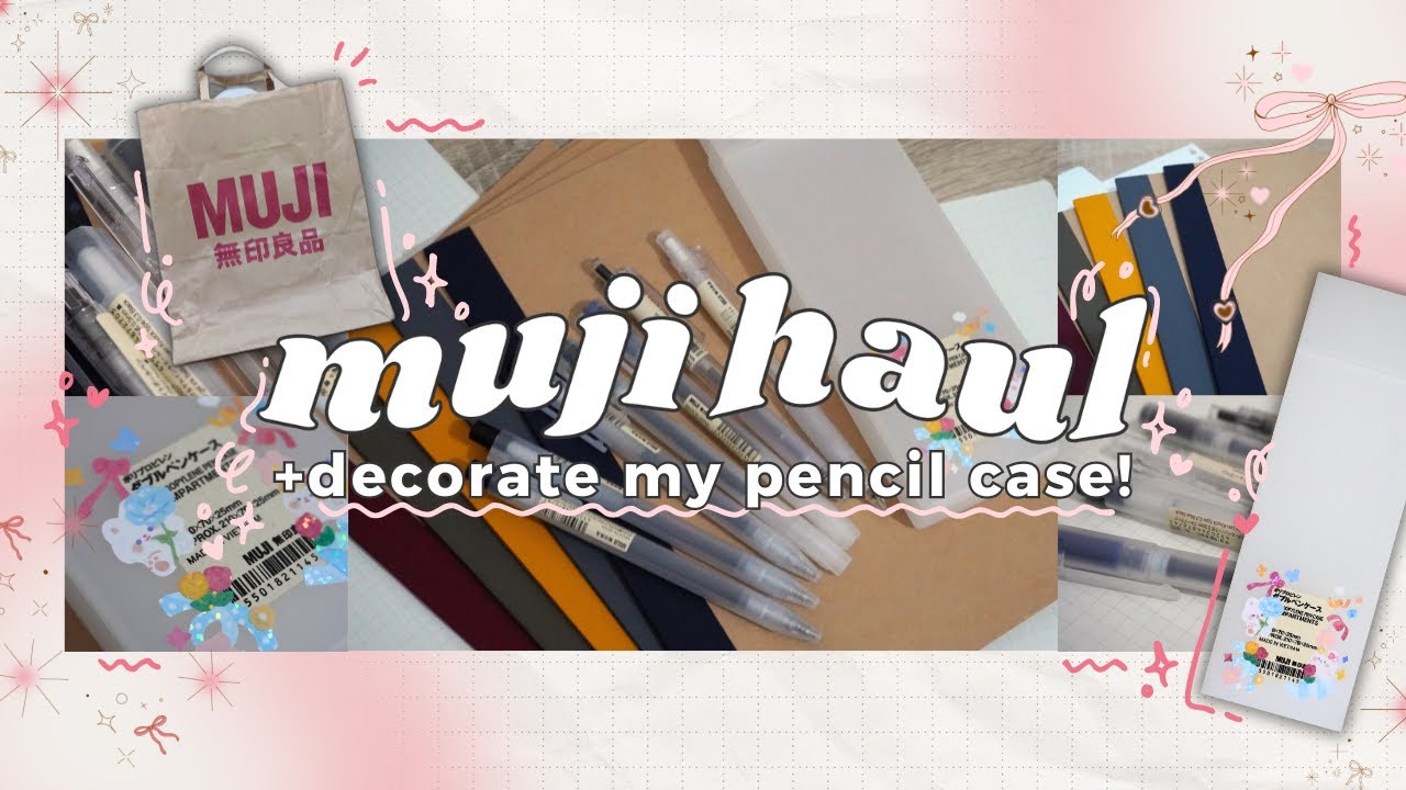 muji haul - mini stationery haul, deco with me - YouTube