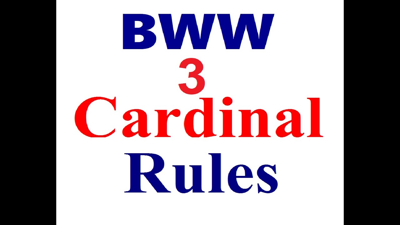 Amway BWW- 3 Cardinal Rules for Big Success - YouTube