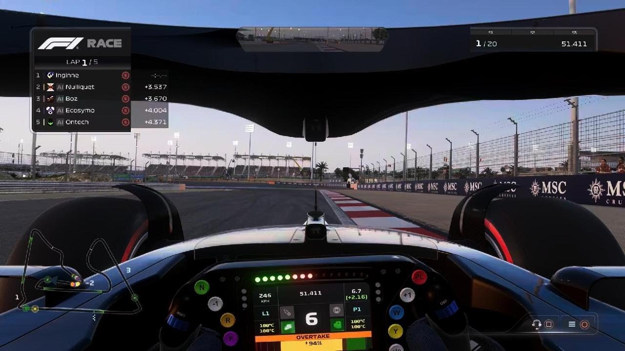 F1 23 GP BAHRAIN No assists cockpit view race - YouTube
