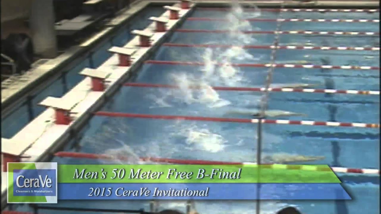 Men's 50 Meter Freestyle B Final - YouTube