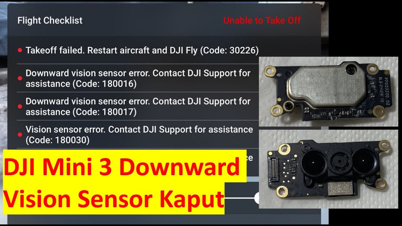 Downward Vision Sensor Error. DJI Mini 3 - YouTube