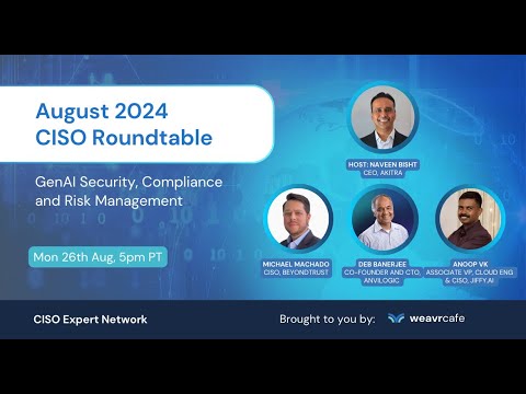 Interactive CISO Roundtable - Aug 2024 - YouTube