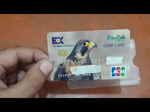 Khyber Bank Debit card | Bok ATM Card Uses and Unboxing - YouTube