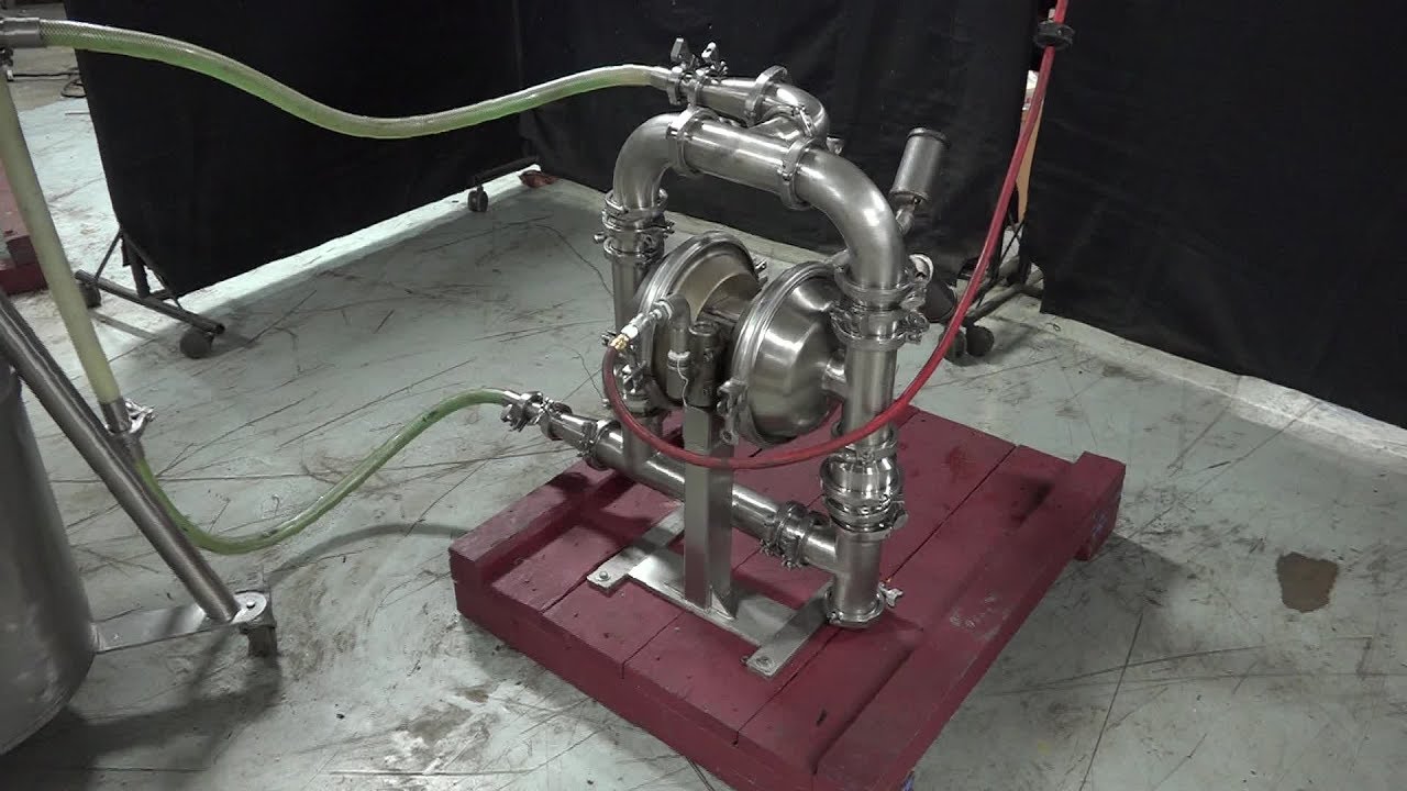 Wilden Stainless Steel Diaphragm Pump Demonstration - YouTube