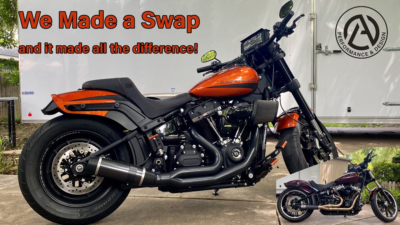 Making the FatBob 114 Fit Her 5' 3" Frame - YouTube
