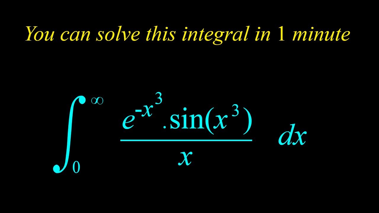 You have 1 minute to solve this integral. | Integration trick - YouTube