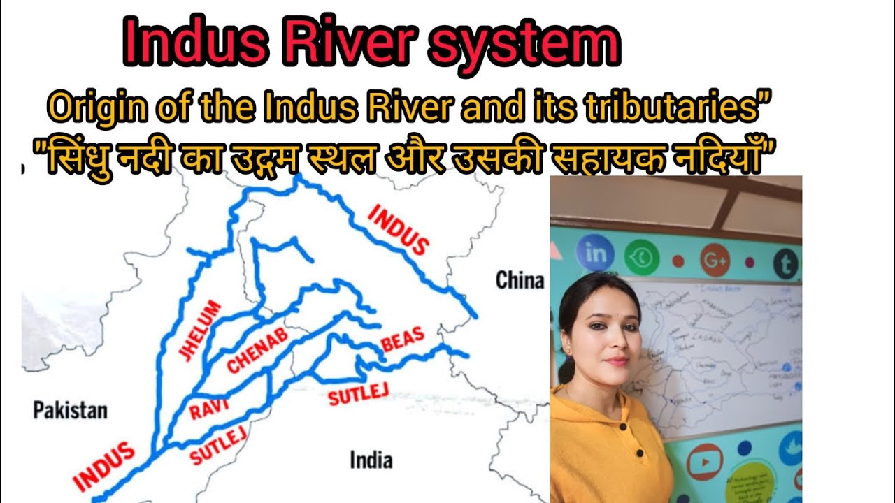 Origin of indus river and its most important tributaries 👍😊 - YouTube