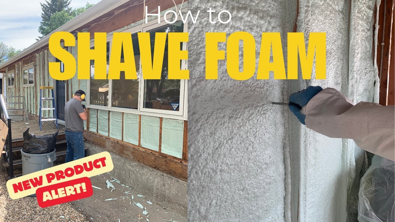 Shaving Closed Cell Spray Foam Insulation is a Hassle - Until Now ...