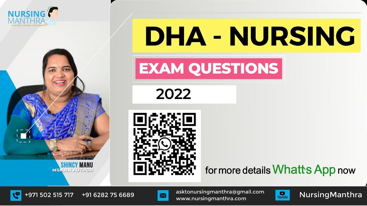 DHA|Dubai Health Authority|Nursing|Exam Questions 2022|Prometric exam ...