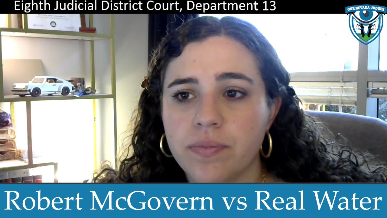 Robert McGovern vs Real Water, August 15, 2024 - YouTube