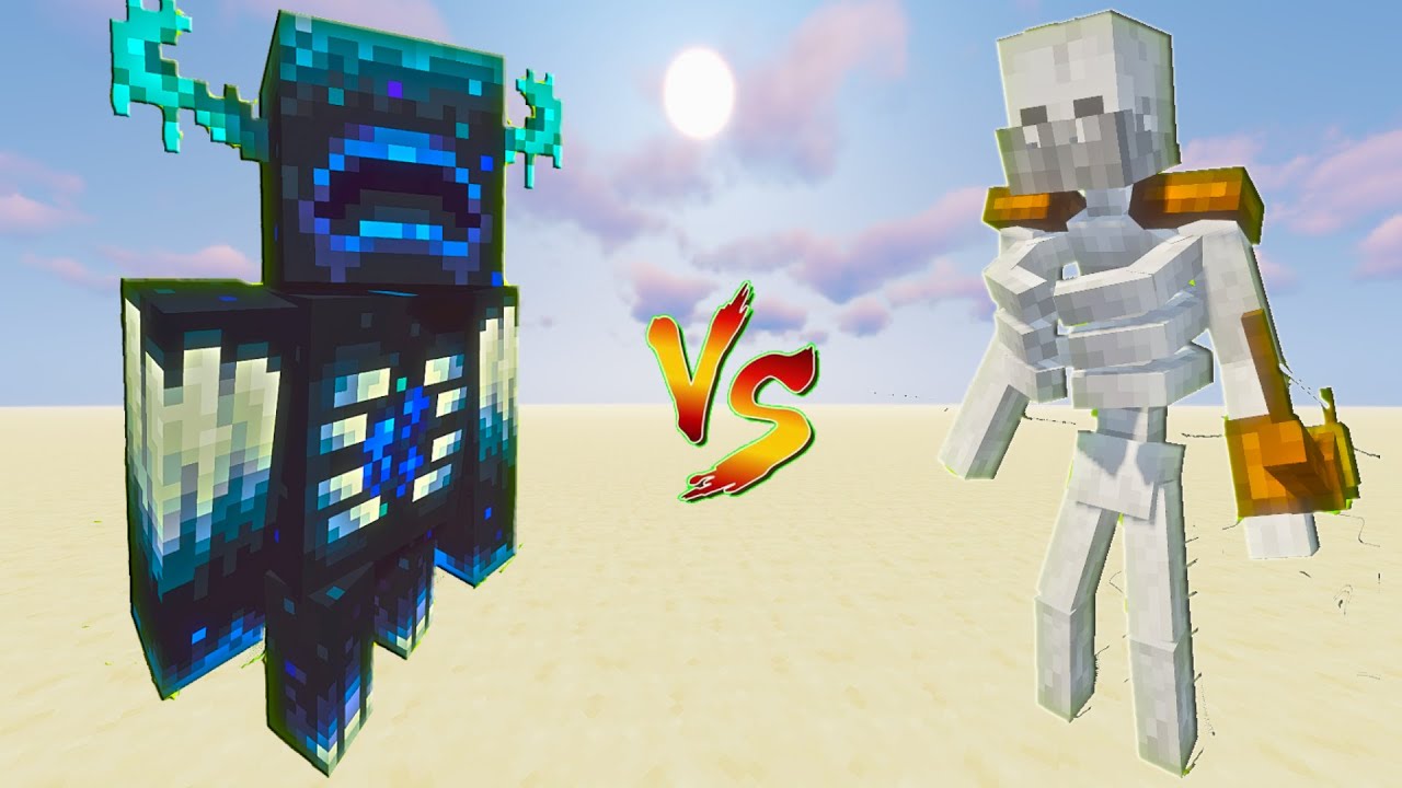 WARDEN VS MUTANT SKELETON in Minecraft - YouTube
