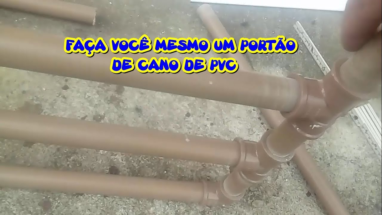 FAÇA VOCÊ MESMO UM PORTÃO DE CANO DE PVC - YouTube