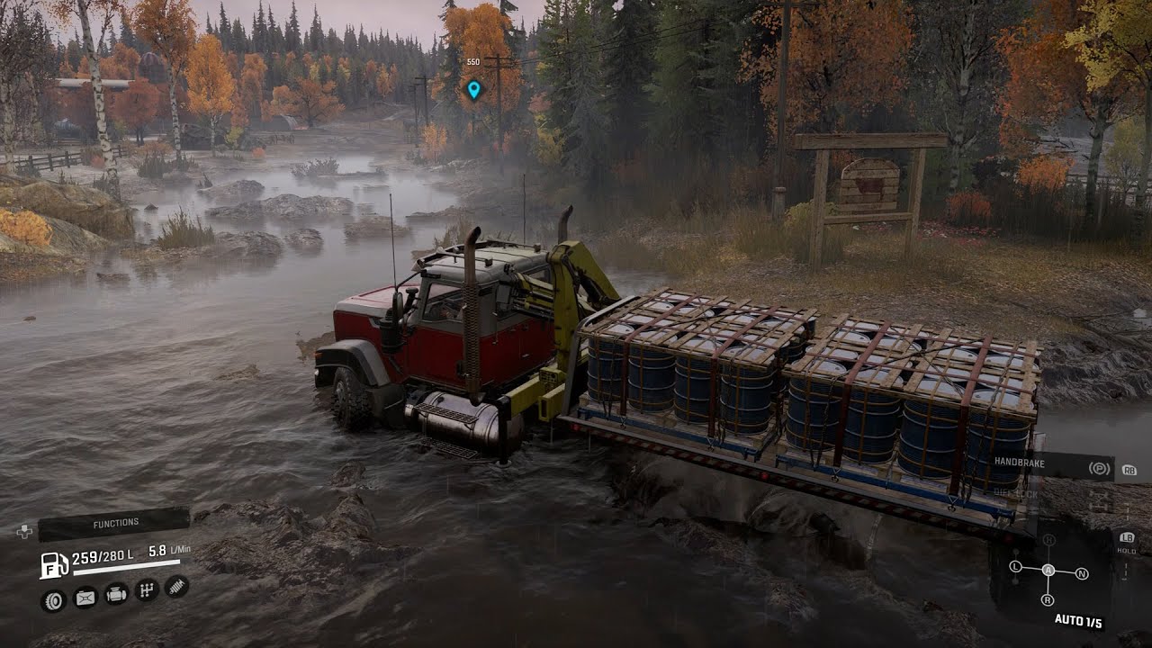 Snowrunner : we got the new truck super stuck - YouTube