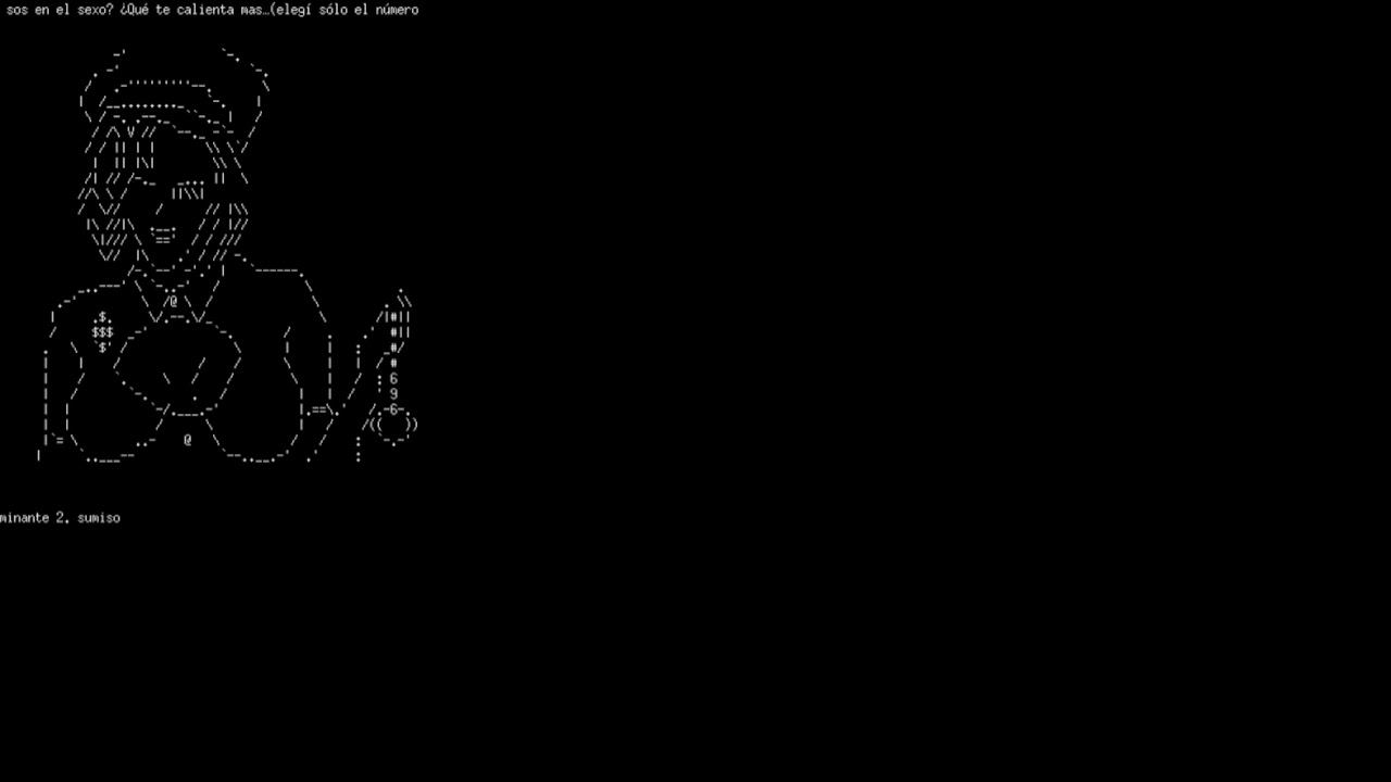 "UNDER LOVE" Aventura conversacional ASCII ART Laura Corrado - YouTube