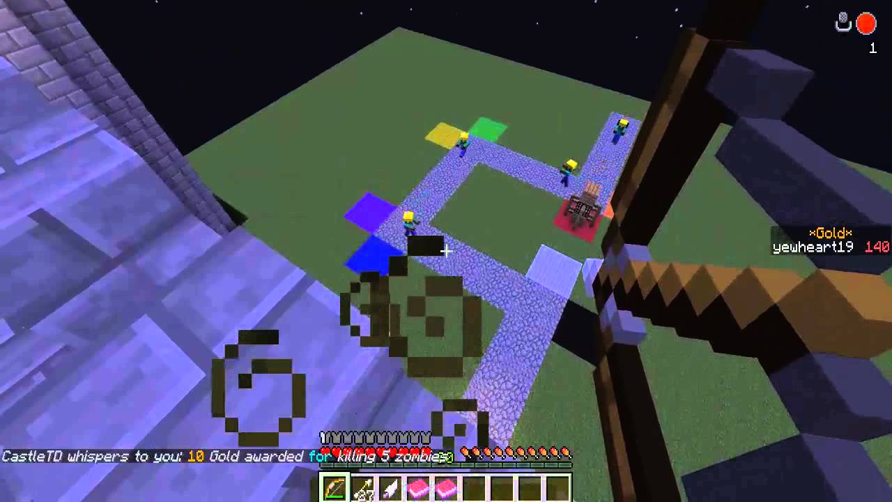 Minecraft Minigame: Tower Defense Part 1 - YouTube