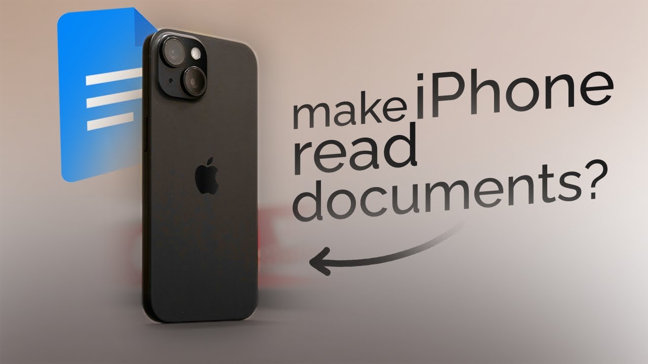 Can We Make iPhone Read Documents? (explained) - YouTube