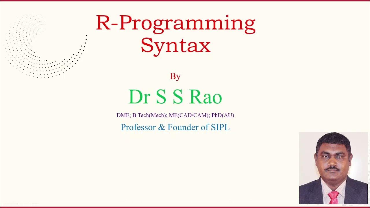 R Programming Syntax - YouTube
