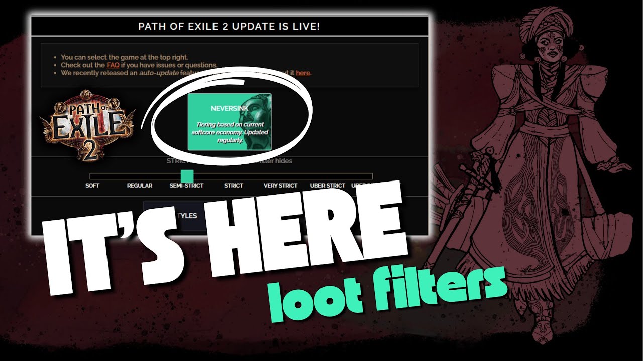 POE 2 Loot Filters Full Release | NeverSink Official | Easy Mode - YouTube