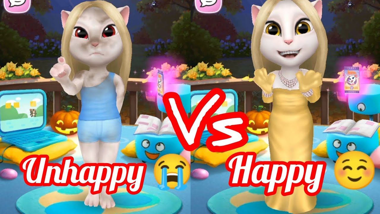 My talking Angela ️|| unhappy vs happy||cosplay - YouTube