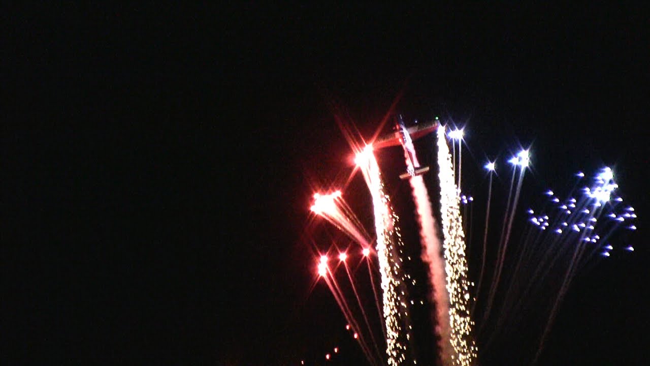 Fireworks from a Plane - YouTube