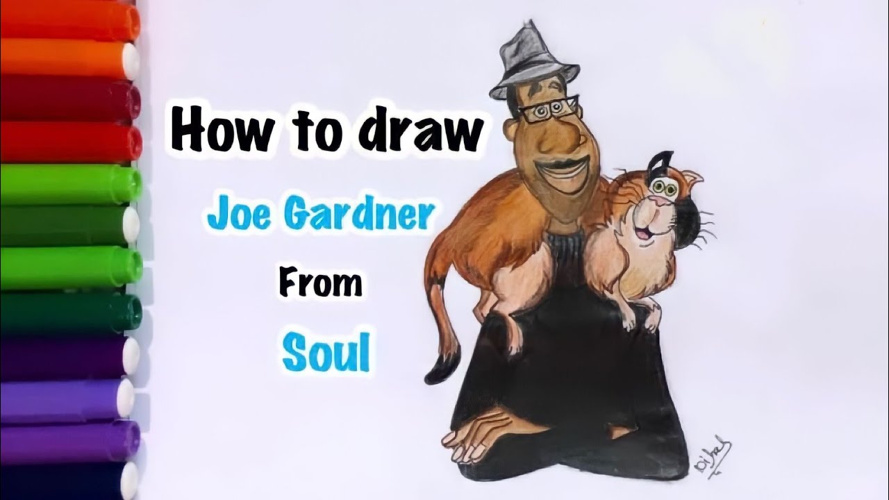 How to draw Joe Gardner From Disney "Soul" step by step \كيف ترسم چو ...