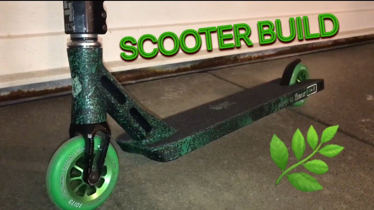 CUSTOM SCOOTER BUILD! *paint splatter - YouTube