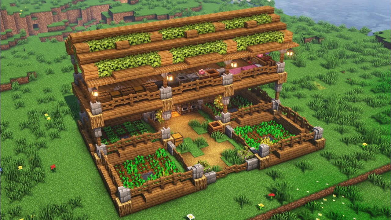 Minecraft: How To Build a Garden House for One or Two Players - YouTube