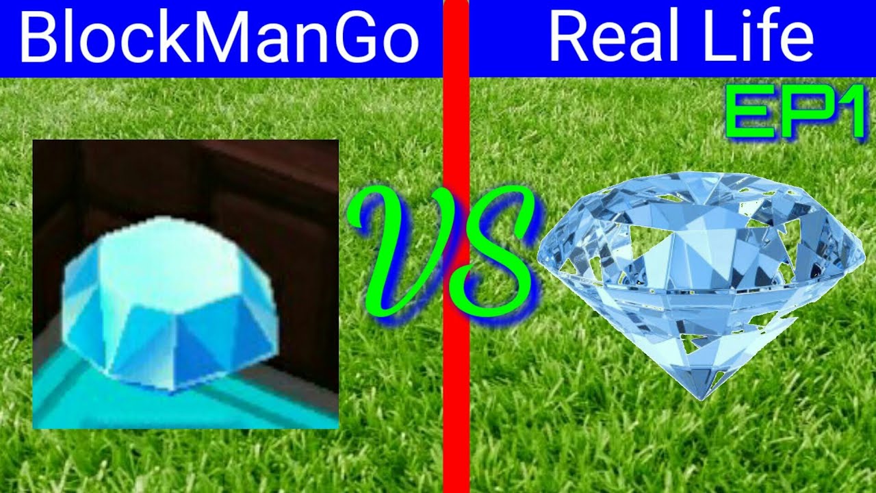 BlockManGo Diamonds In Real Life! [BlockManGo vs Real Life] (EP1) - YouTube