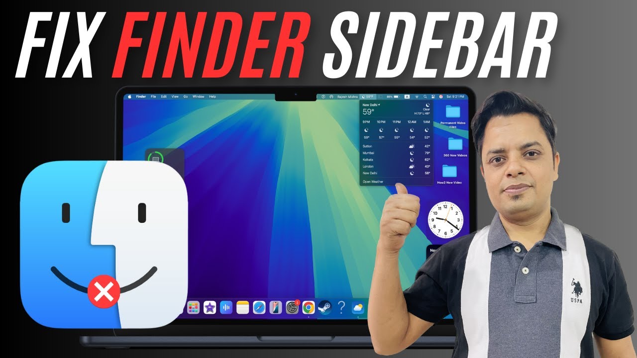 Finder Sidebar Missing? 6 Ways to Fix Finder Sidebar on Mac in macOS Sequoia 15 - YouTube
