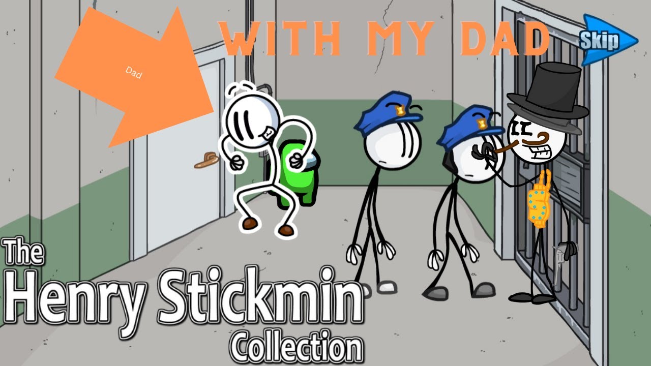 MY DAD Plays The Henry Stickmin Collection! (Dad Jokes) - YouTube