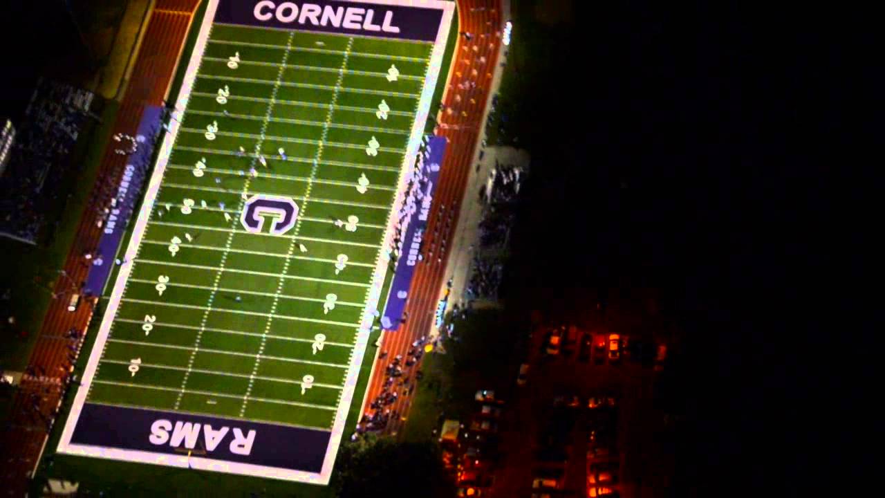 First Night Football Game - Cornell College Ash Park (aerial) - YouTube