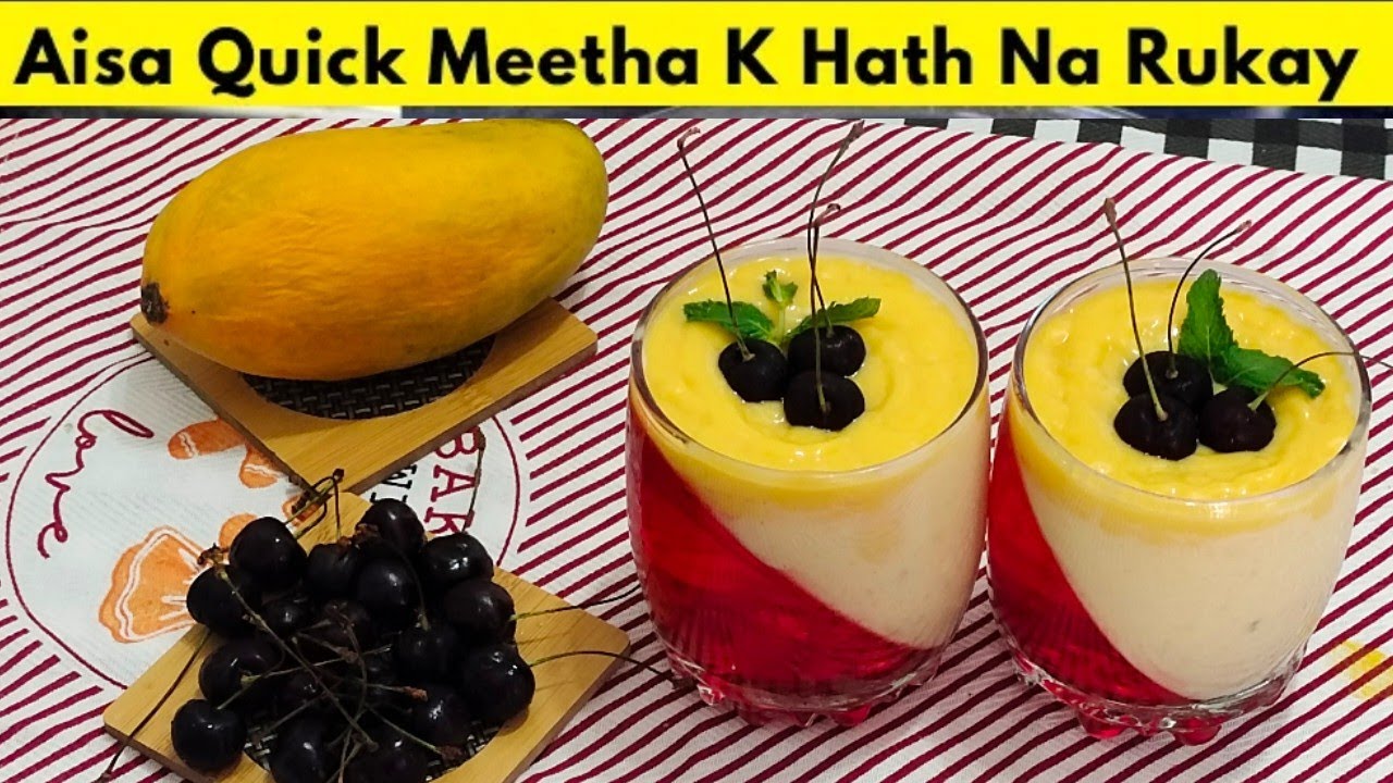 Mango Marie Delight Recipe | Mango Dessert | Mango Biscuit Recipe ...