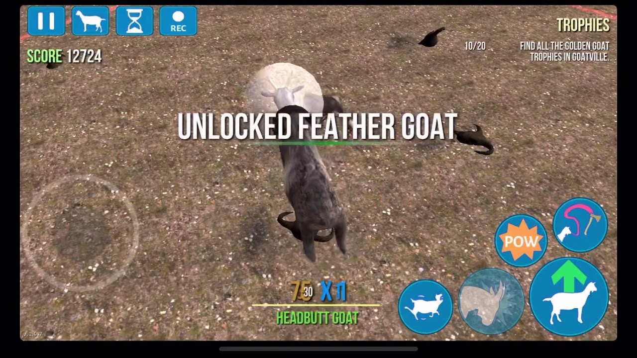 Goat simulator 1st Island - YouTube