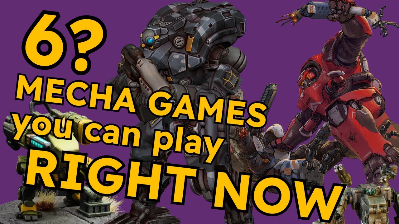 SIX! (6?) Mecha TABLETOP WARGAMES that YOU CAN PLAY - YouTube