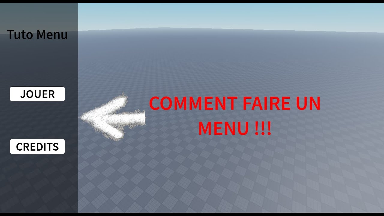 Comment faire un menu sur Roblox studio ! - YouTube