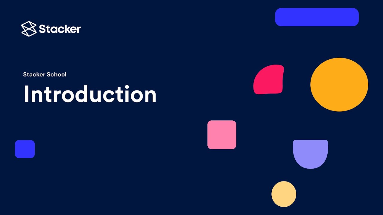 Stacker School: Introduction - YouTube