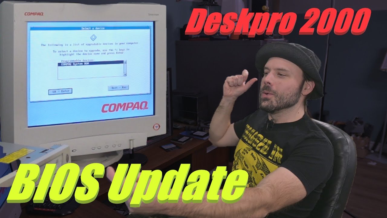 Sparring with the Compaq Deskpro 2000 to get the BIOS Updated. - YouTube