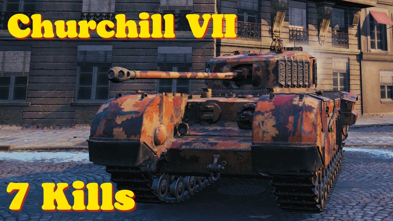 World of tanks Churchill VII - 3 K Damage 7 Kills, wot replays - YouTube
