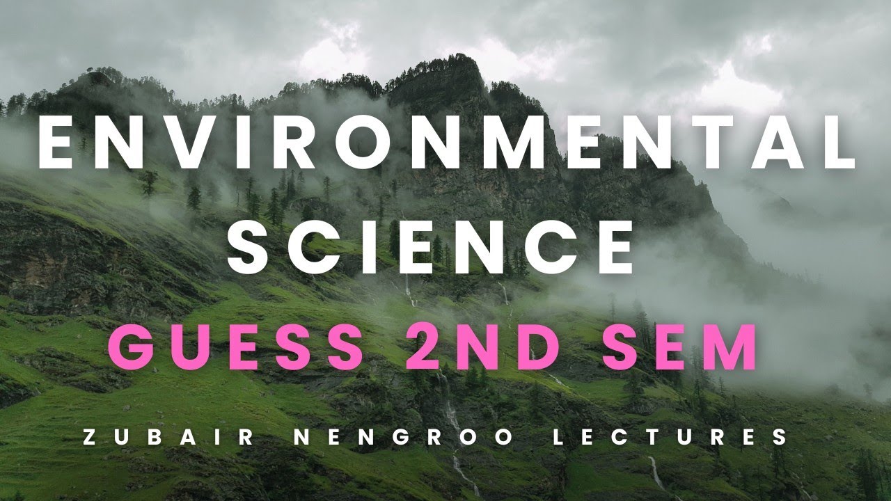 Guess paper| Environmental science| BG 2nd sem| Kashmir University ...