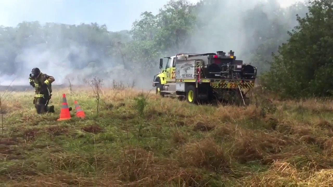 Brush fire in Plant City, HCSO on scene - YouTube