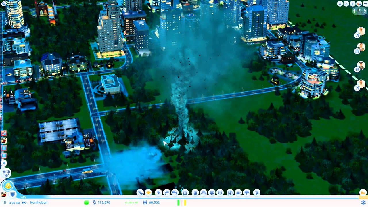 Hurricanes in my city SimCity 2013 - YouTube