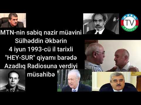 9.6.20 - S.Əkbər HAY-SUR silahlı çevrilişi barədə. Həm də tək bu barədə yox.
