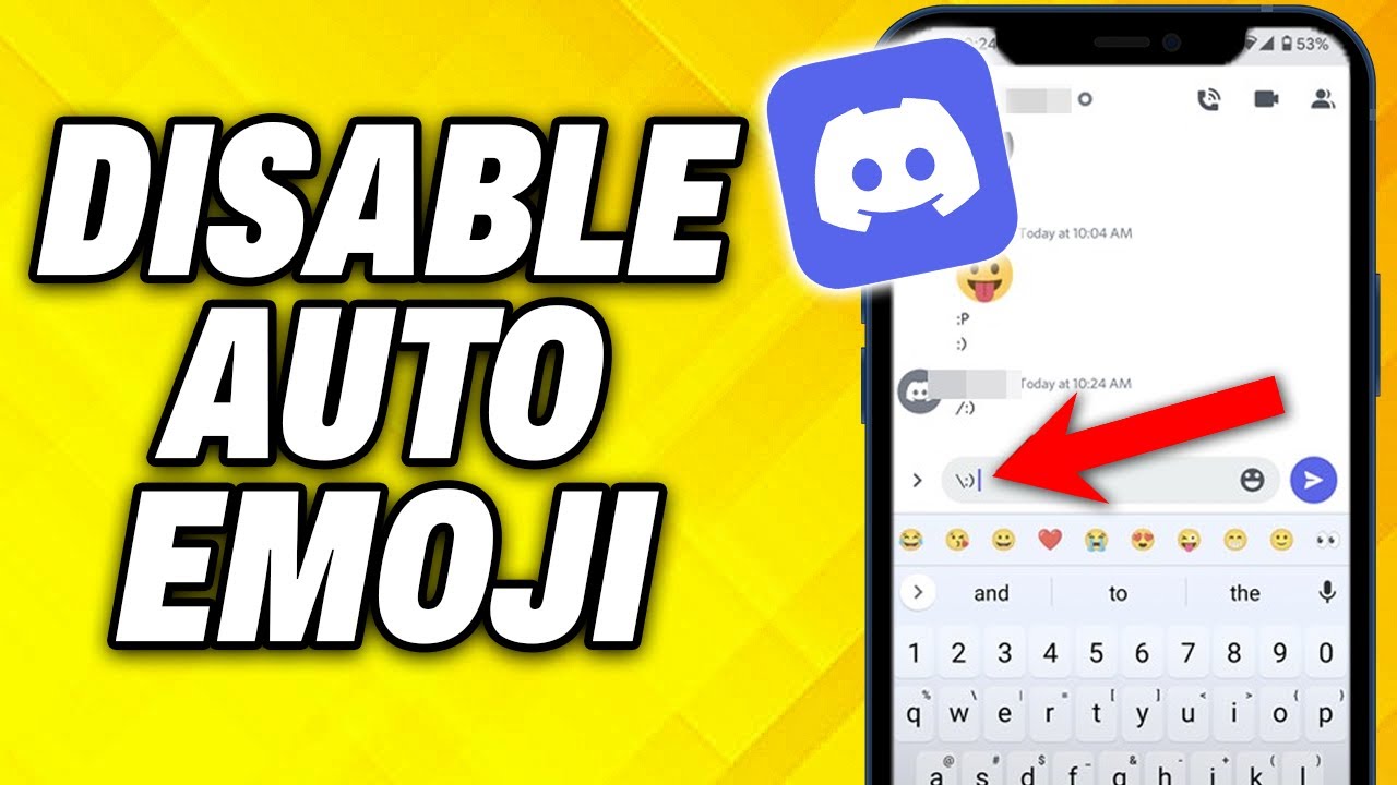 How To Disable Auto Emoji on Discord Mobile 2025 - YouTube