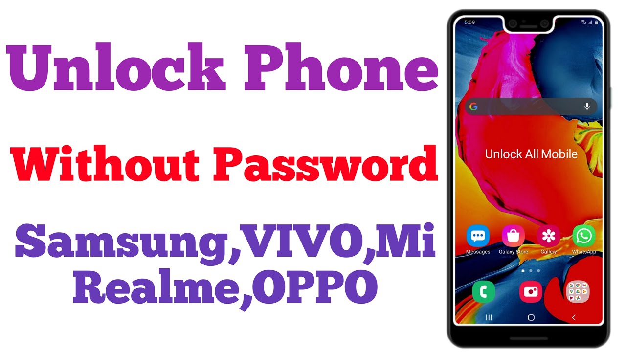 Unlocke Password Lock Any Android Phone Without Reset - YouTube