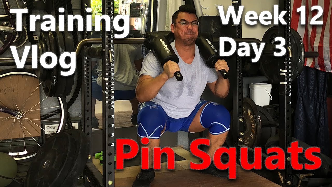 Pin squats, pin bench presses. Deficit deadlifts. Daily Training Vlog ...