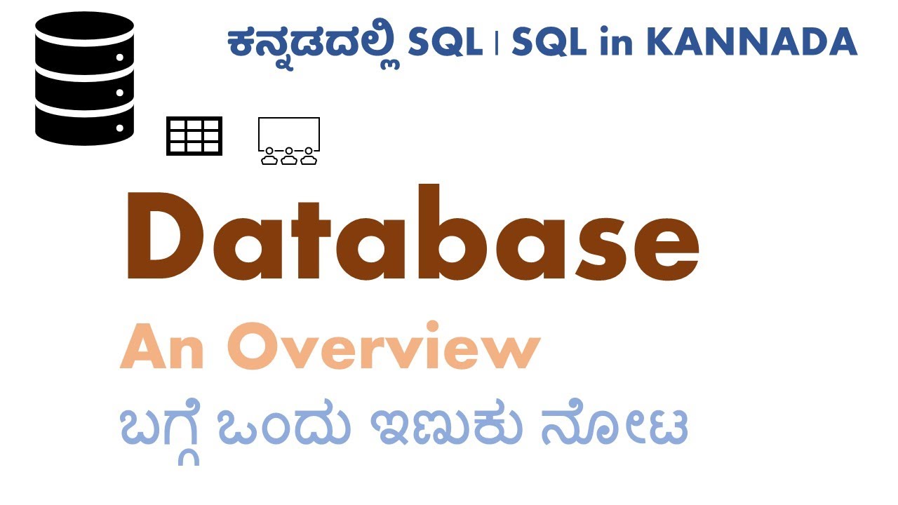 Dbms And Sql In Kannada 2 Overview Of Database Jobs Training Venugopal Youtube 1427