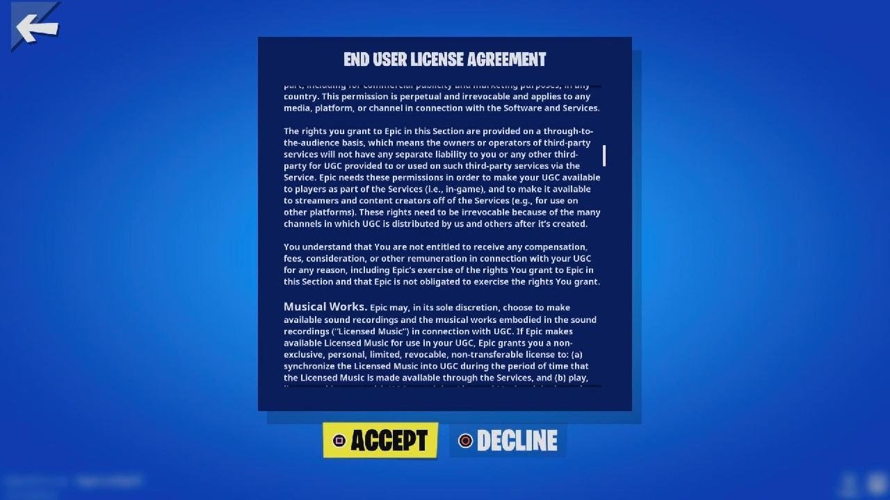 Fortnite Legal Agreement - YouTube